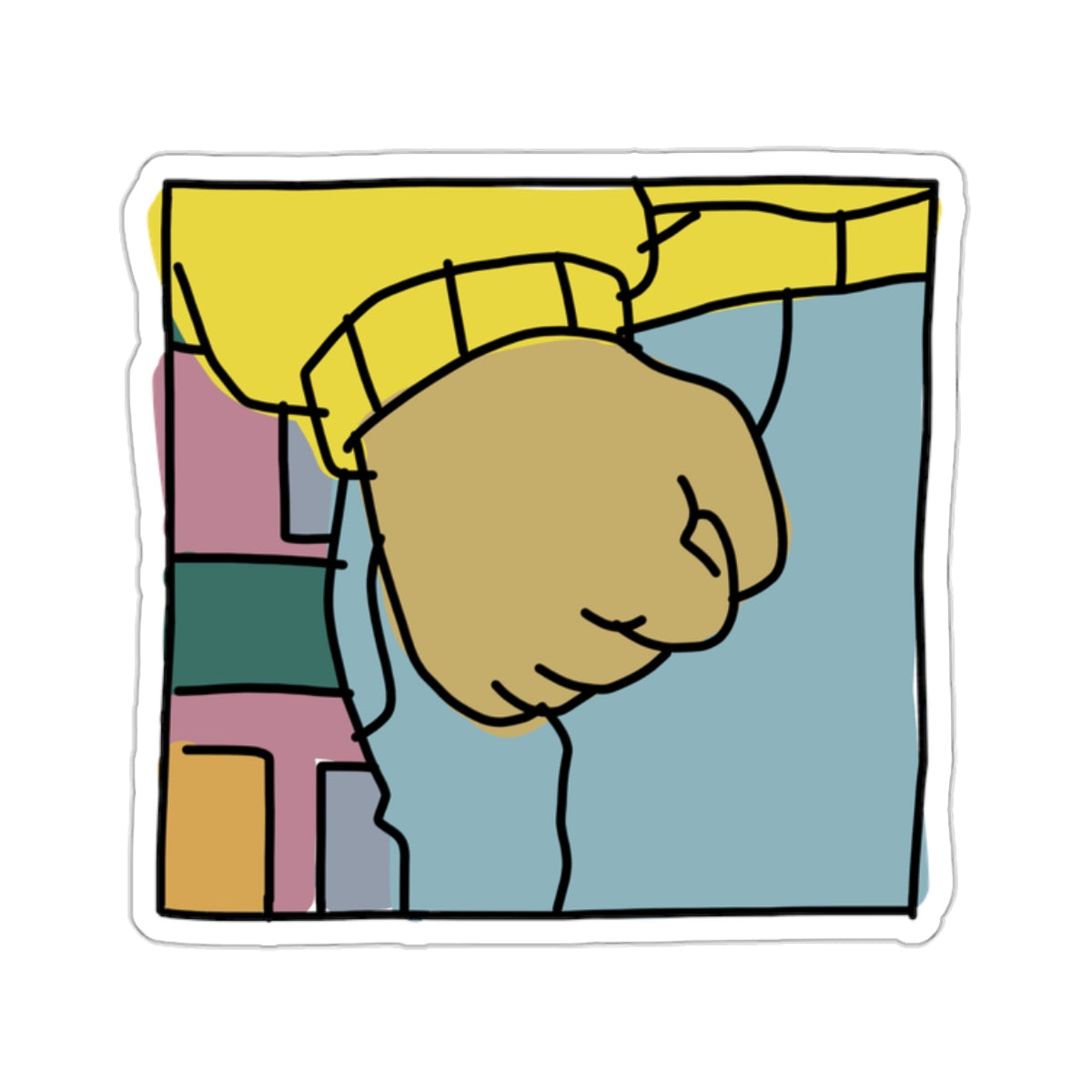 clenched fist meme sticker – altstop